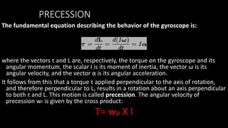 gyroscope for the measurement of physical quantity | PPT