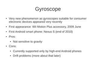 Better motion control using accelerometer/gyroscope sensor fusion | PDF