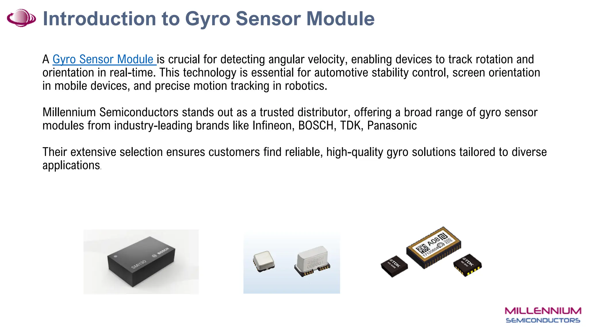 Gyro Sensor Modules: Unlocking the Power of Motion Sensing | PPT