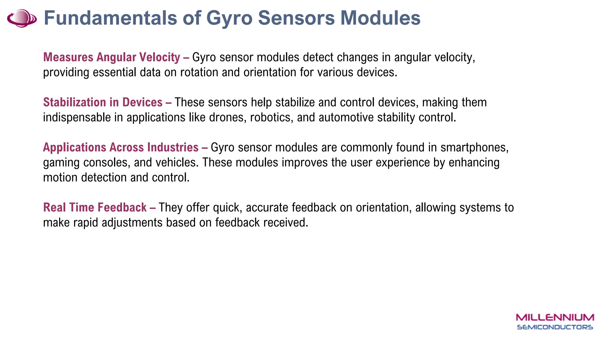 Gyro Sensor Modules: Unlocking the Power of Motion Sensing | PPT