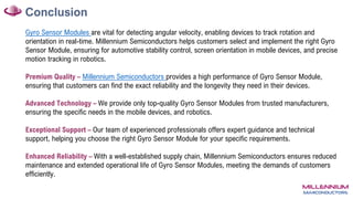 Gyro Sensor Modules: Unlocking the Power of Motion Sensing | PPT