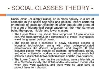 Social classes analysis in Victorian Era reflected on Oscar Wilde's ...