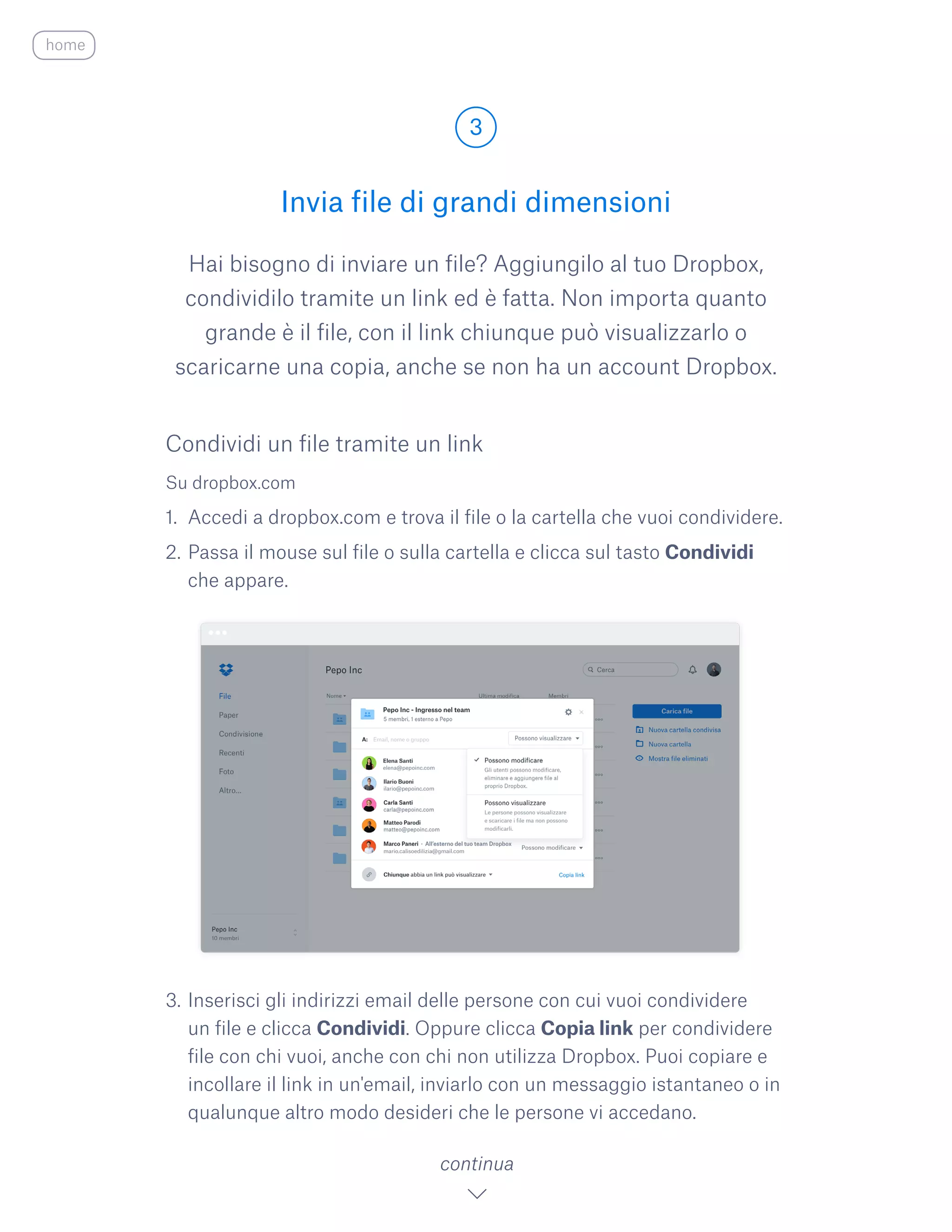 Guida introduttiva a dropbox | PDF