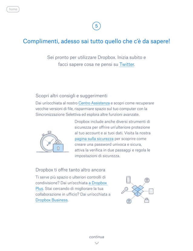 Guida introduttiva a dropbox | PDF