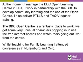 Theresa Rowland, Hull City Council | PPT