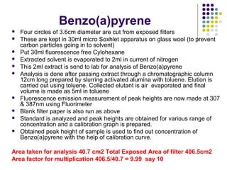 Filter Extraction of Heavy Metal & Benzo Pyrene | PDF | Indoor ...