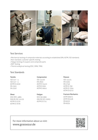 What we do at Grasse Zur Composite Testing | PDF