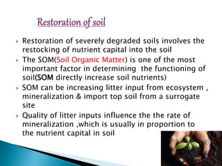 RESTORATION ECOLOGY | PPTX