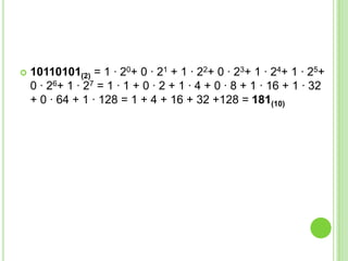 Dekadni, binarni, oktalni i heksadekadni brojevni sistem | PPTX