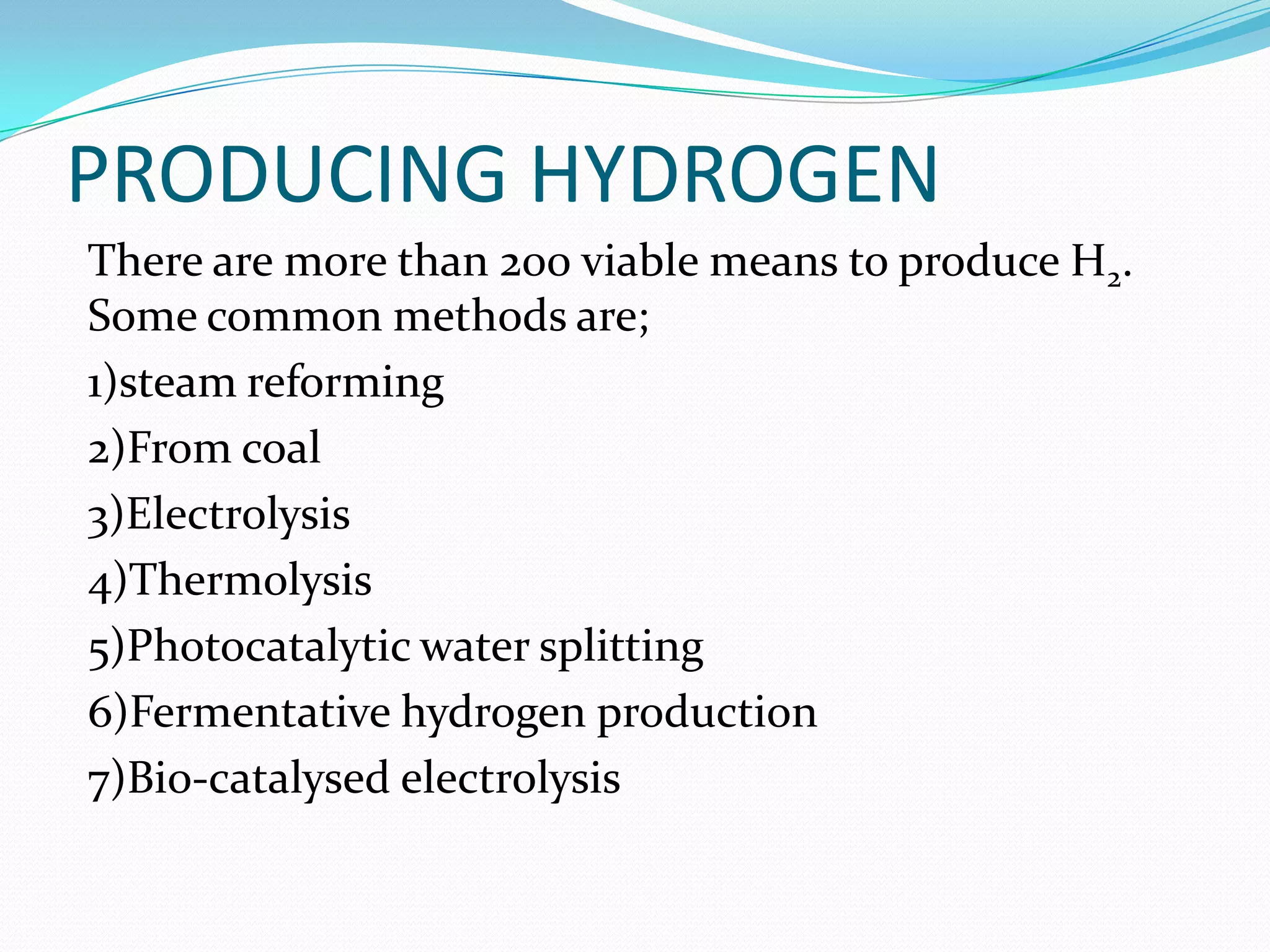 Hydrogen as fuel | PPTX