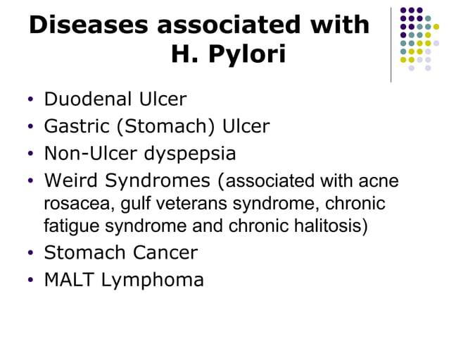H. pylori | PPT | Digestive Disorders | Diseases and Conditions