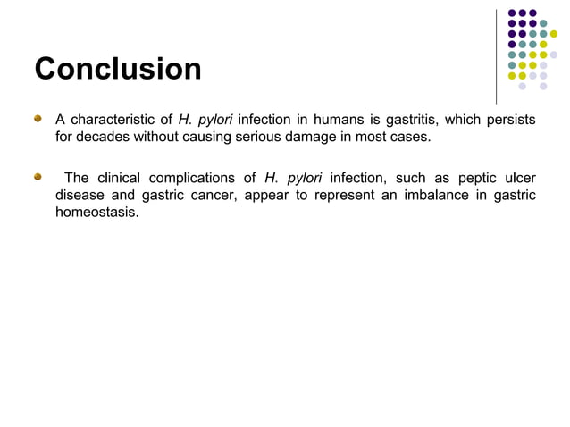 H. pylori | PPT | Digestive Disorders | Diseases and Conditions