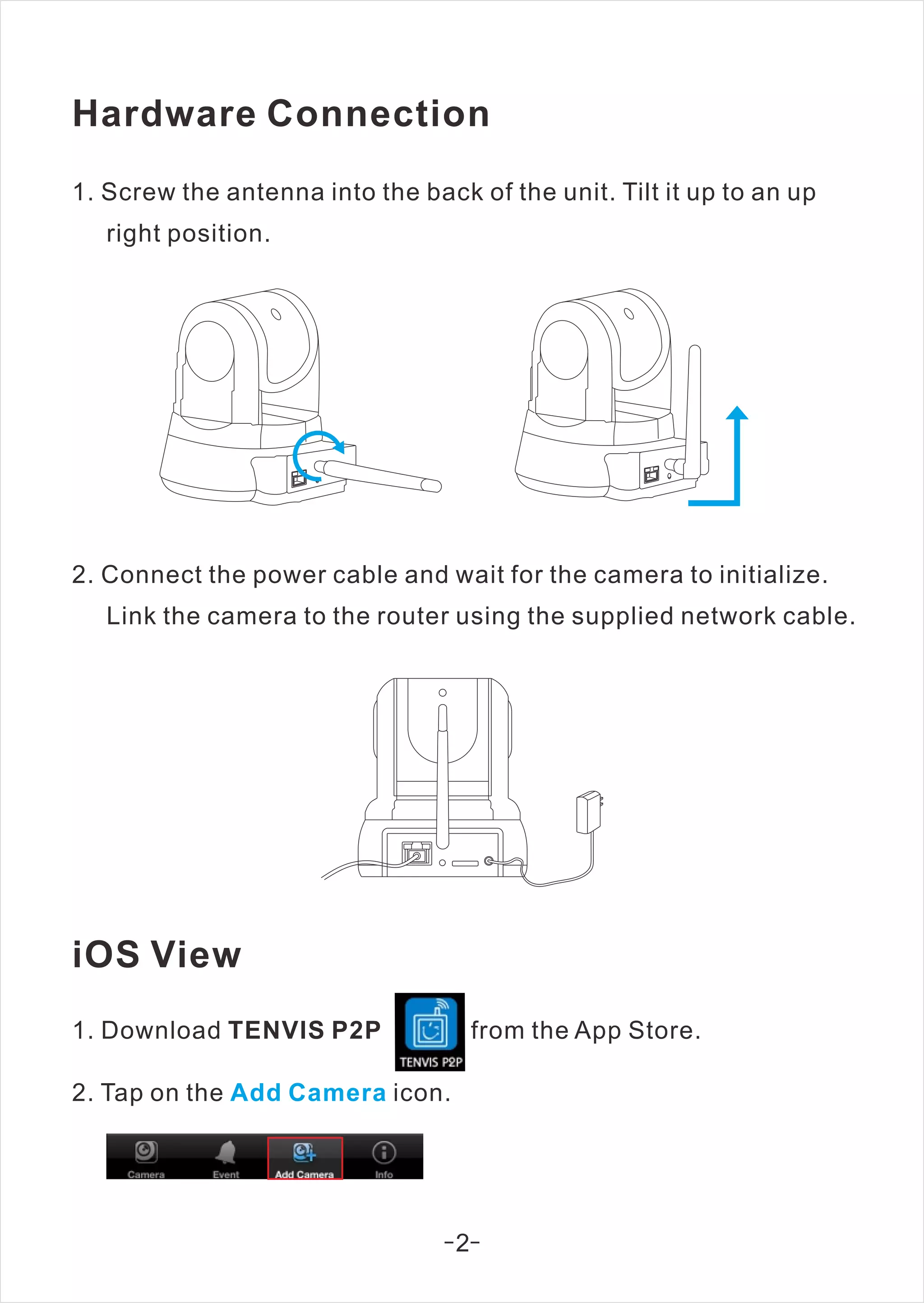 Tenvis IPROBOT 3 Quick Start Guide | PDF
