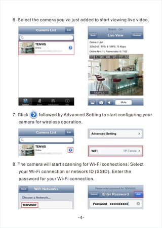 Tenvis IPROBOT 3 Quick Start Guide | PDF