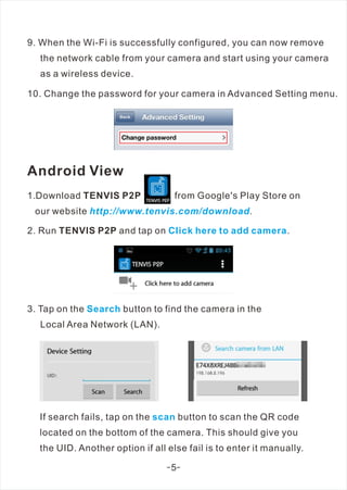 Tenvis IPROBOT 3 Quick Start Guide | PDF
