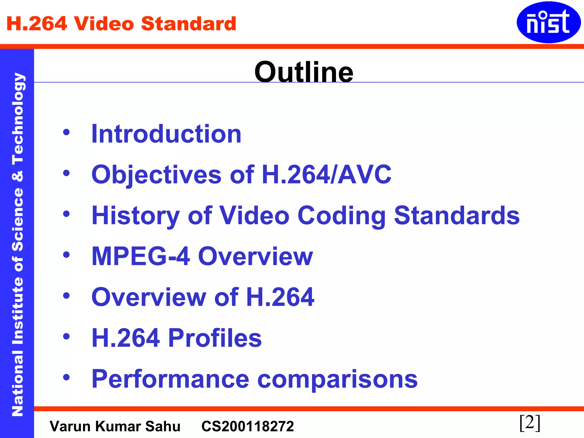 H.264 video standard | PPT
