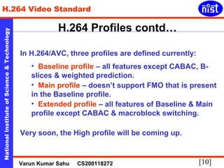 H.264 video standard | PPT