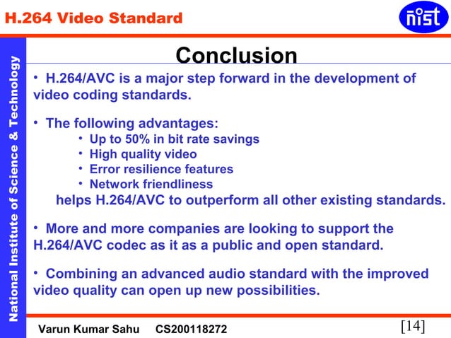 H.264 video standard | PPT