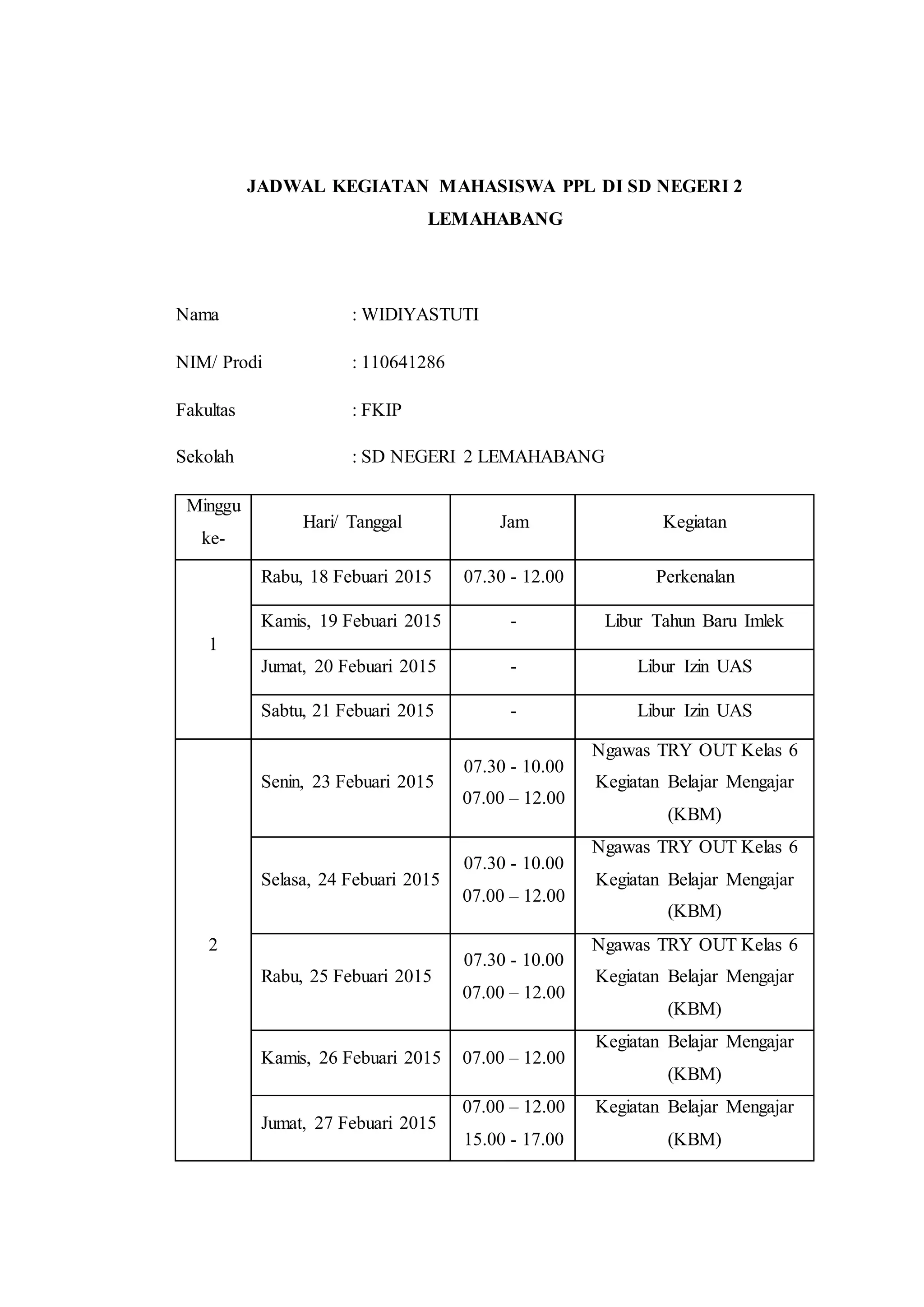 H. lampiran i widiyastuti | PDF