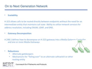 H.323: Packet Network Protocol | PPT