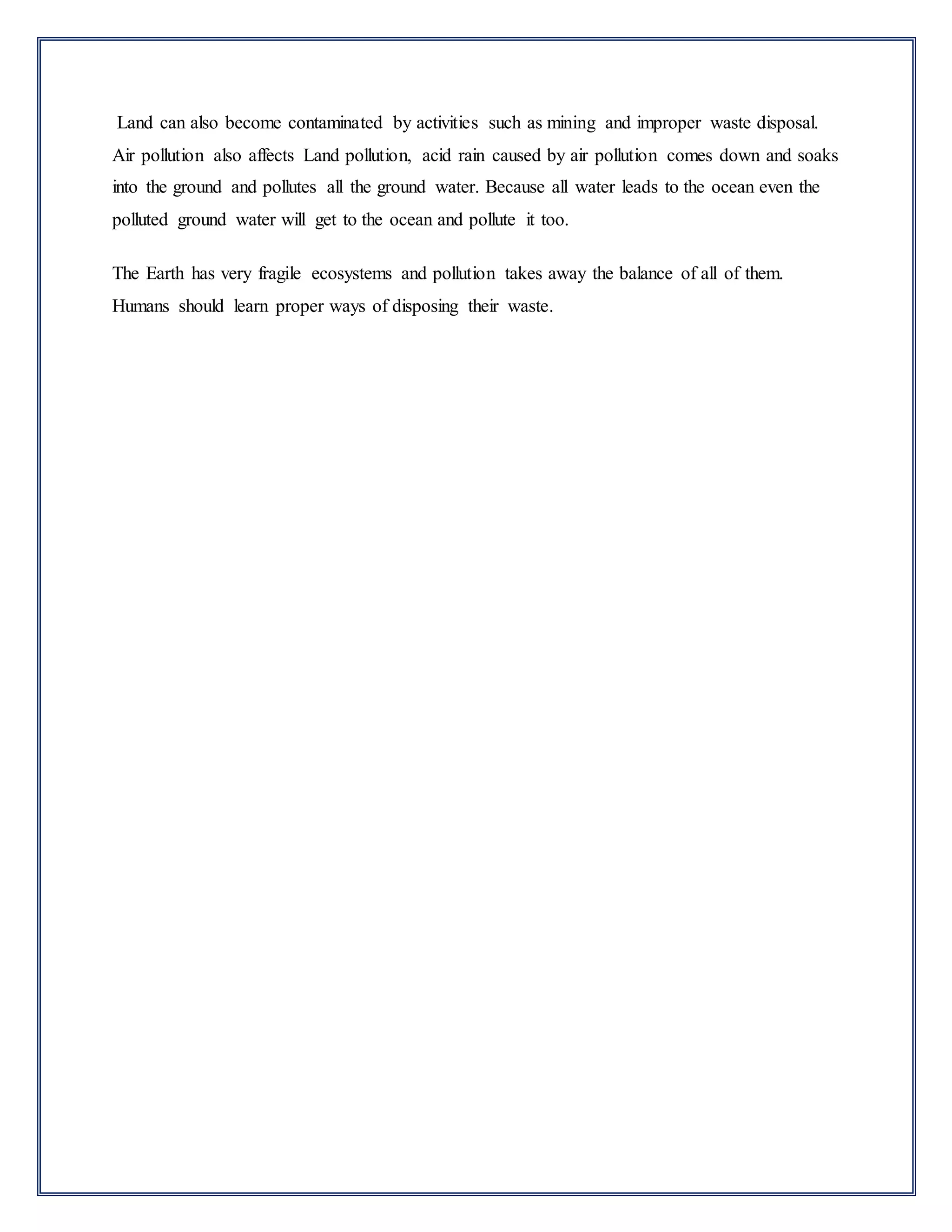 Human & Social Biology - Sample Project on 'The Impact of Heath ...