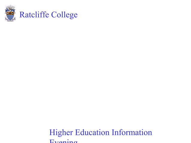 Higher Education Presentation Evening. | PPT | College Planning | College Education