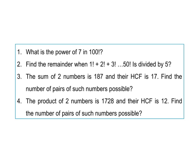 Aptitude Training - NUMBERS | PPT