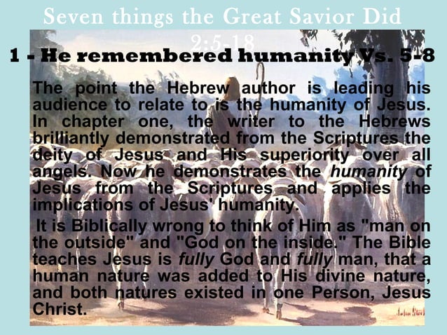 Hebrews chapter 2 | PPT