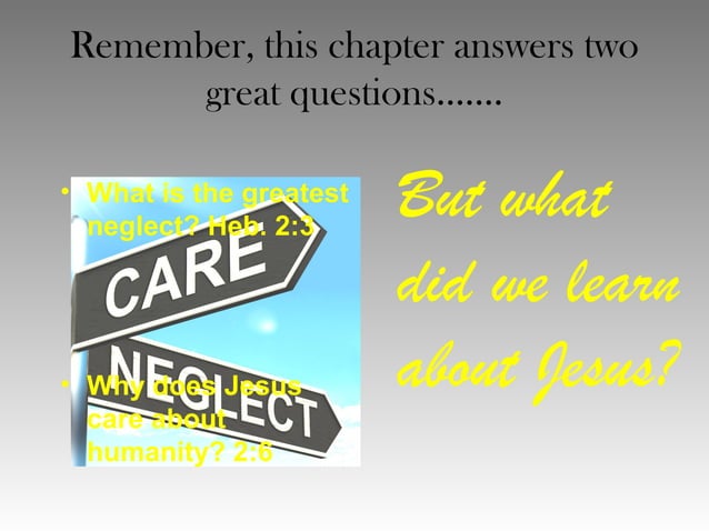 Hebrews chapter 2 | PPT