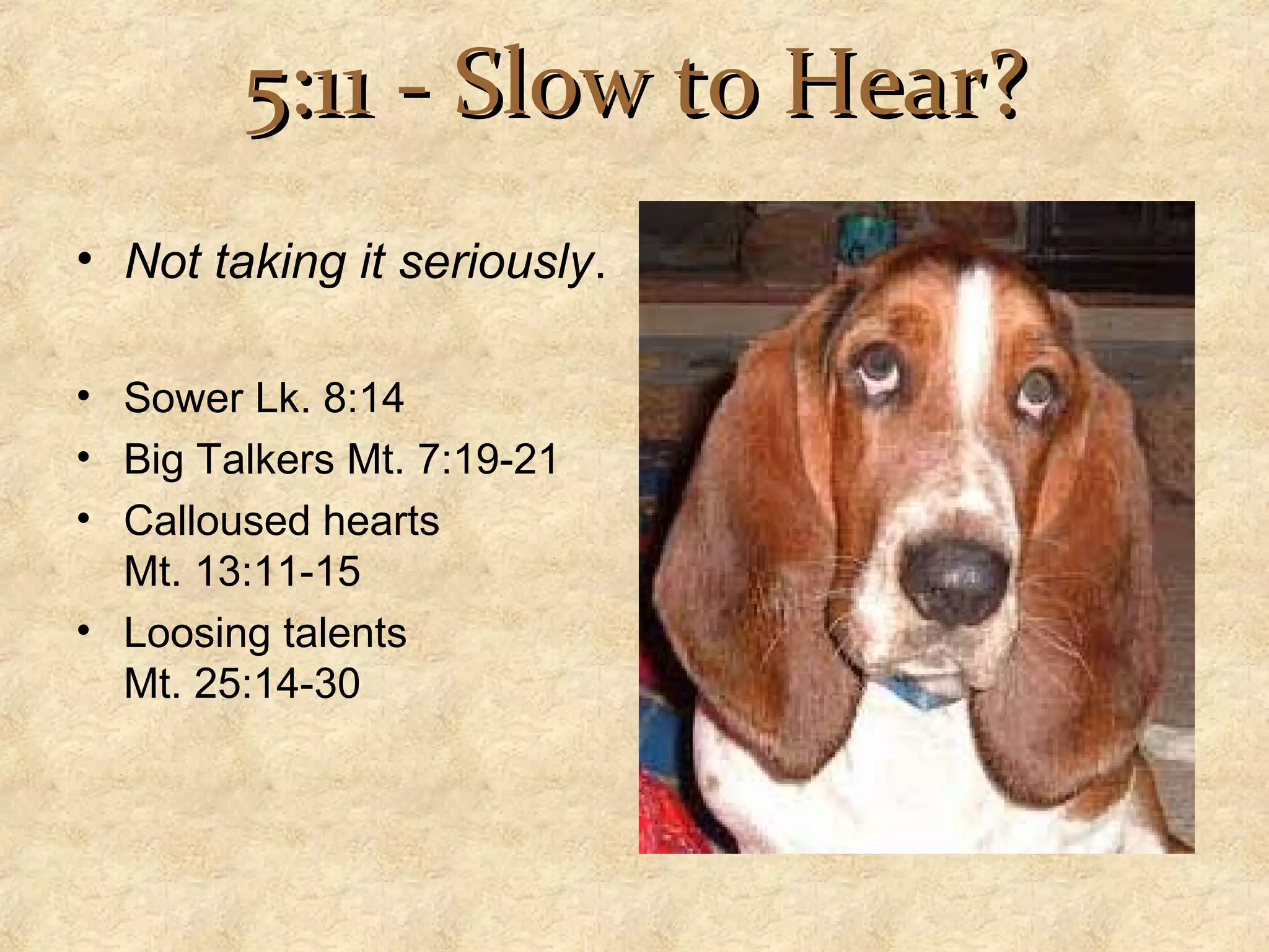 Hebrews chapter 5:11-6:10 | PPT