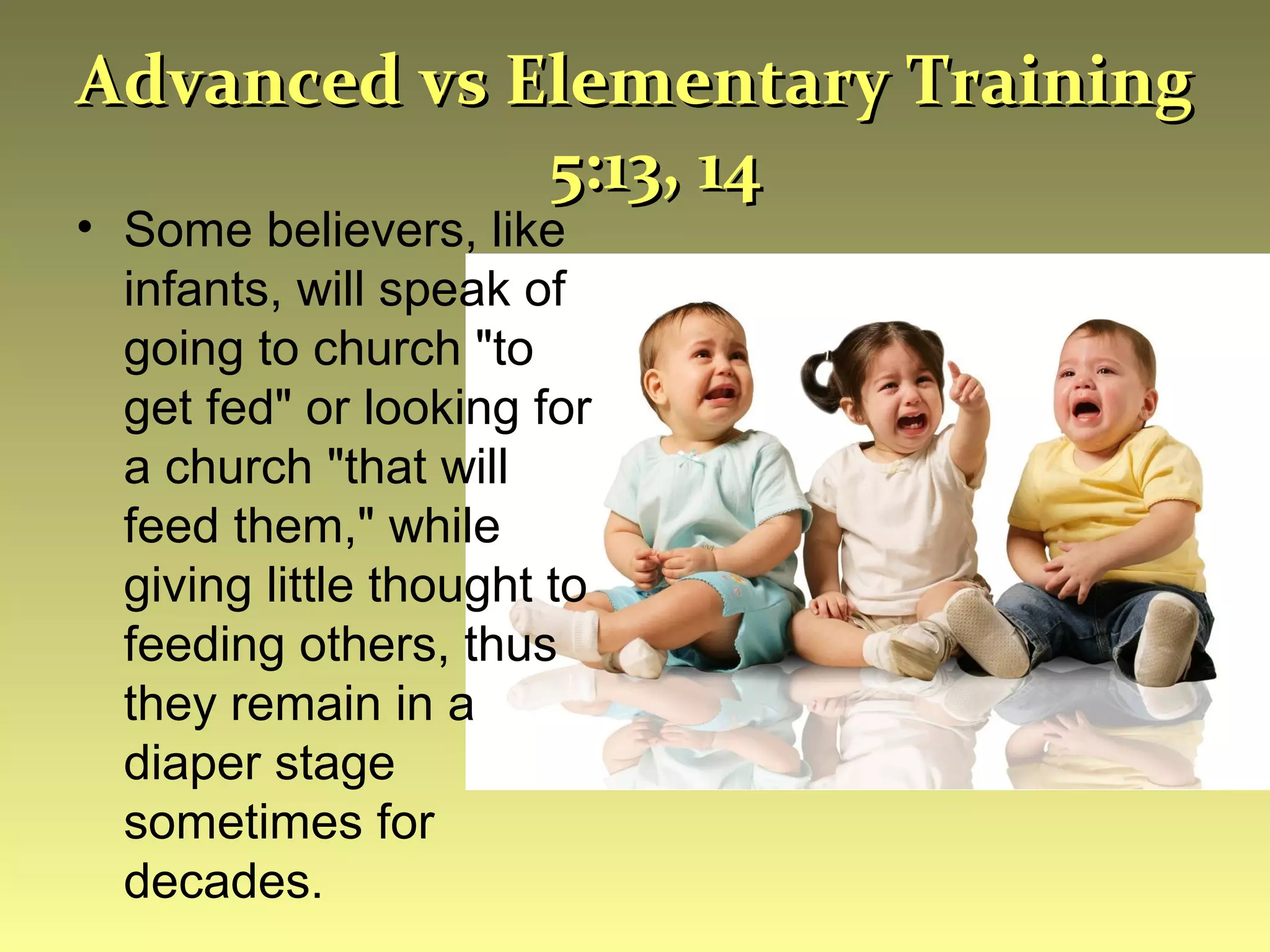 Hebrews chapter 5:11-6:10 | PPT