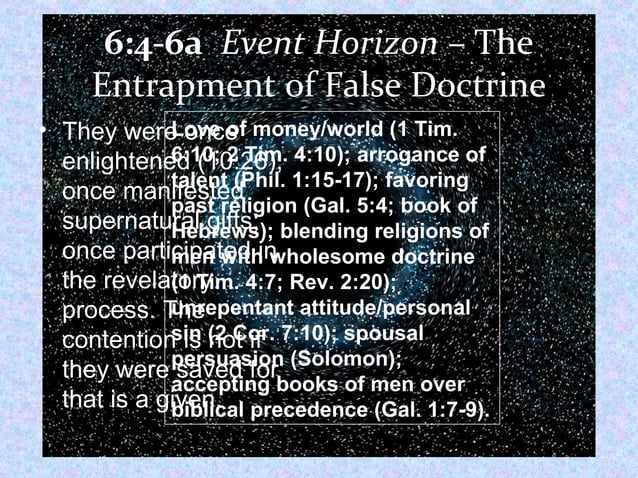 Hebrews chapter 5:11-6:10 | PPT