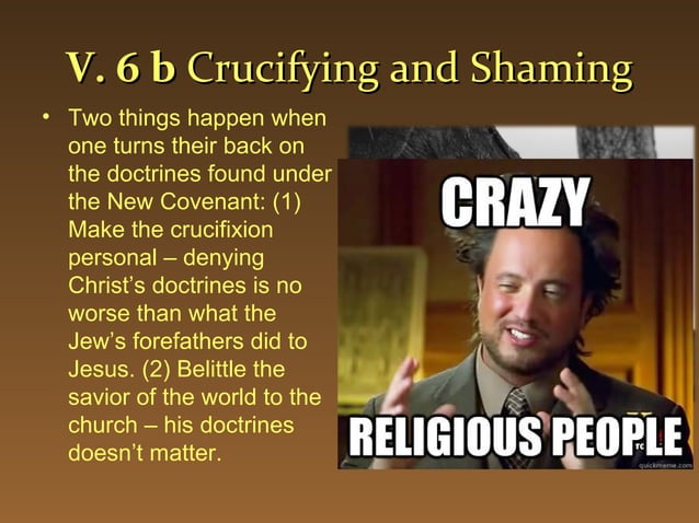 Hebrews chapter 5:11-6:10 | PPT