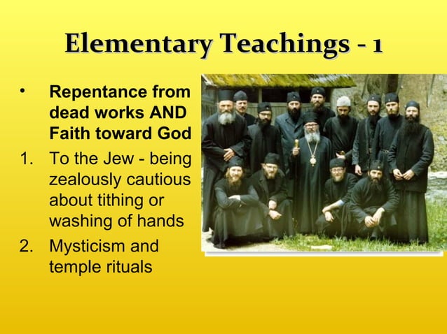 Hebrews chapter 5:11-6:10 | PPT