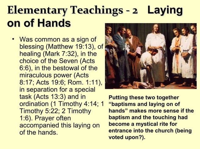 Hebrews chapter 5:11-6:10 | PPT