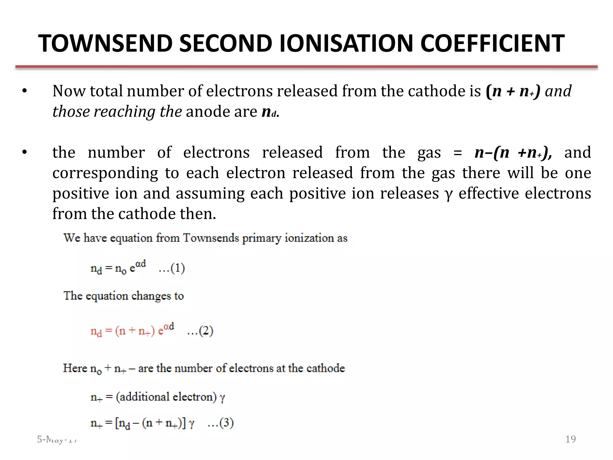 BREAKDOWN IN GASES | PPTX