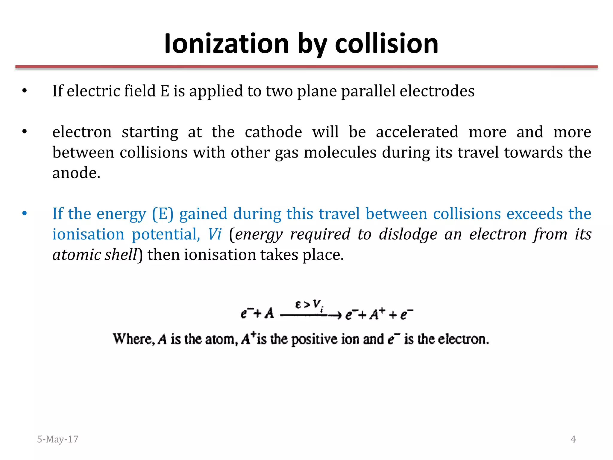 BREAKDOWN IN GASES | PPTX