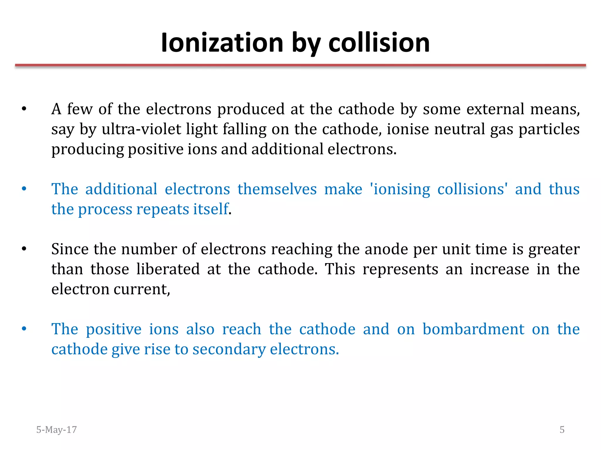 BREAKDOWN IN GASES | PPTX