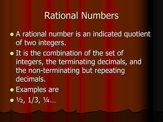 The real number system | PPT