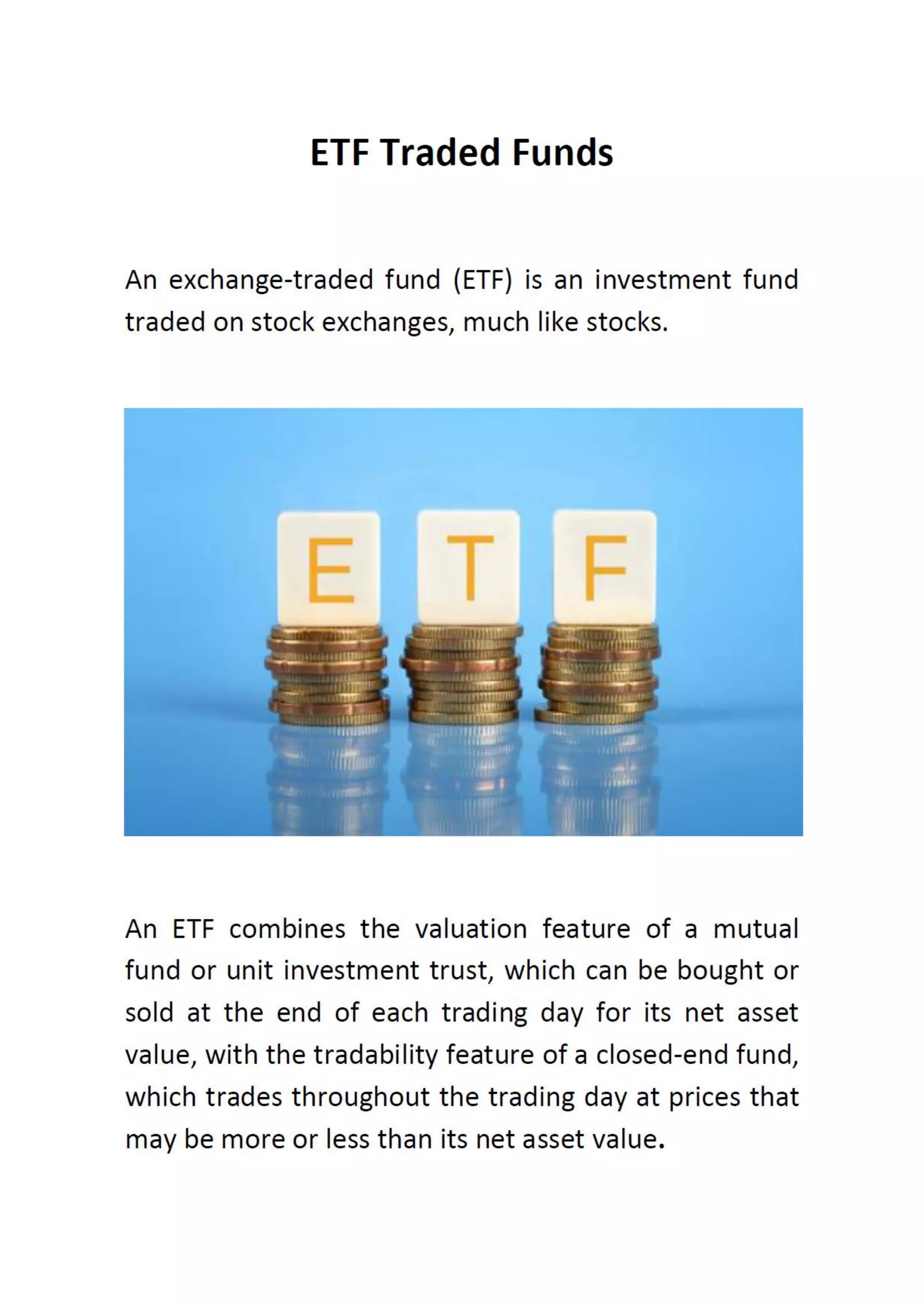 ETF Traded Funds | PDF
