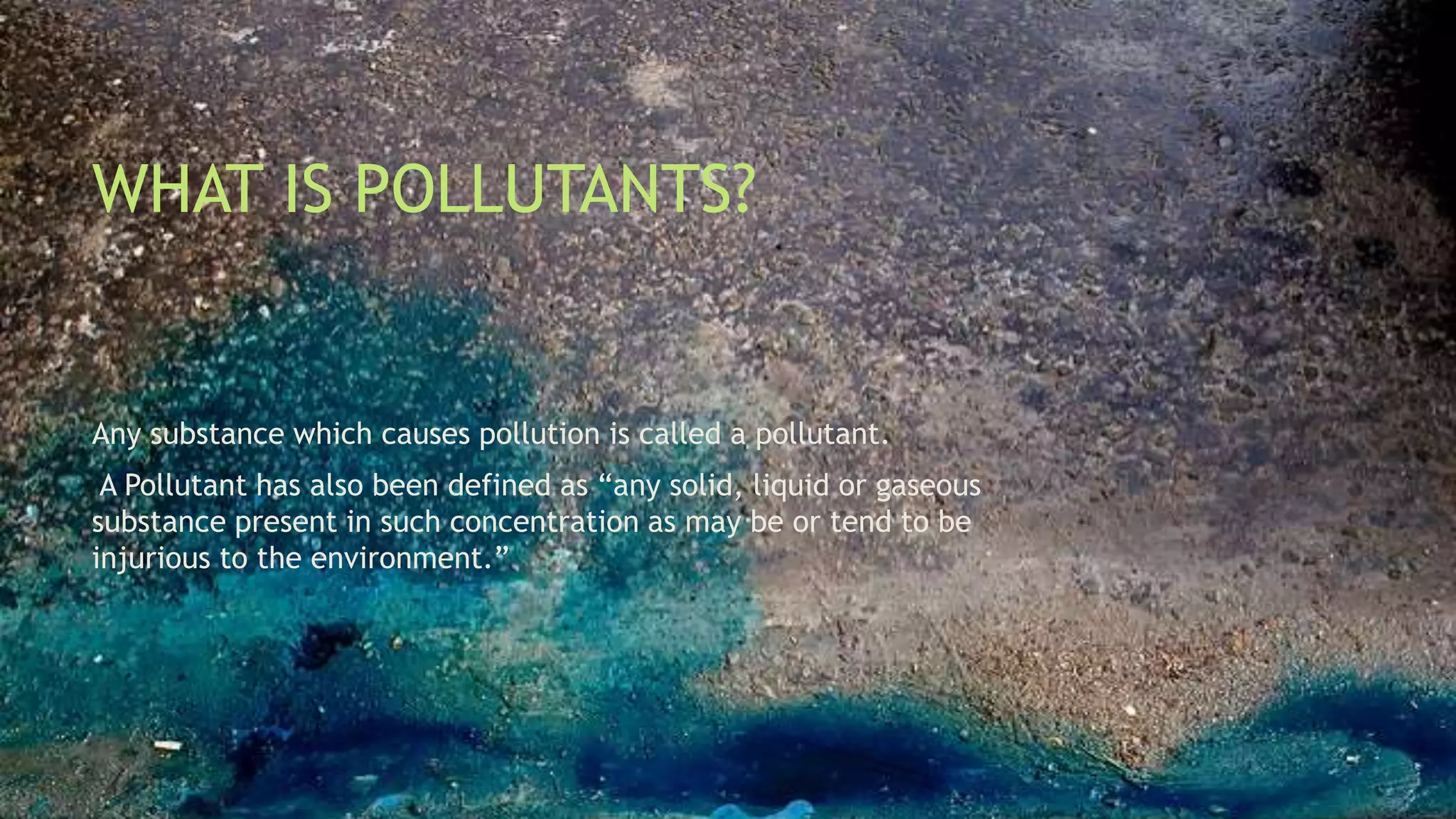 pollution cause and prevention | PPTX
