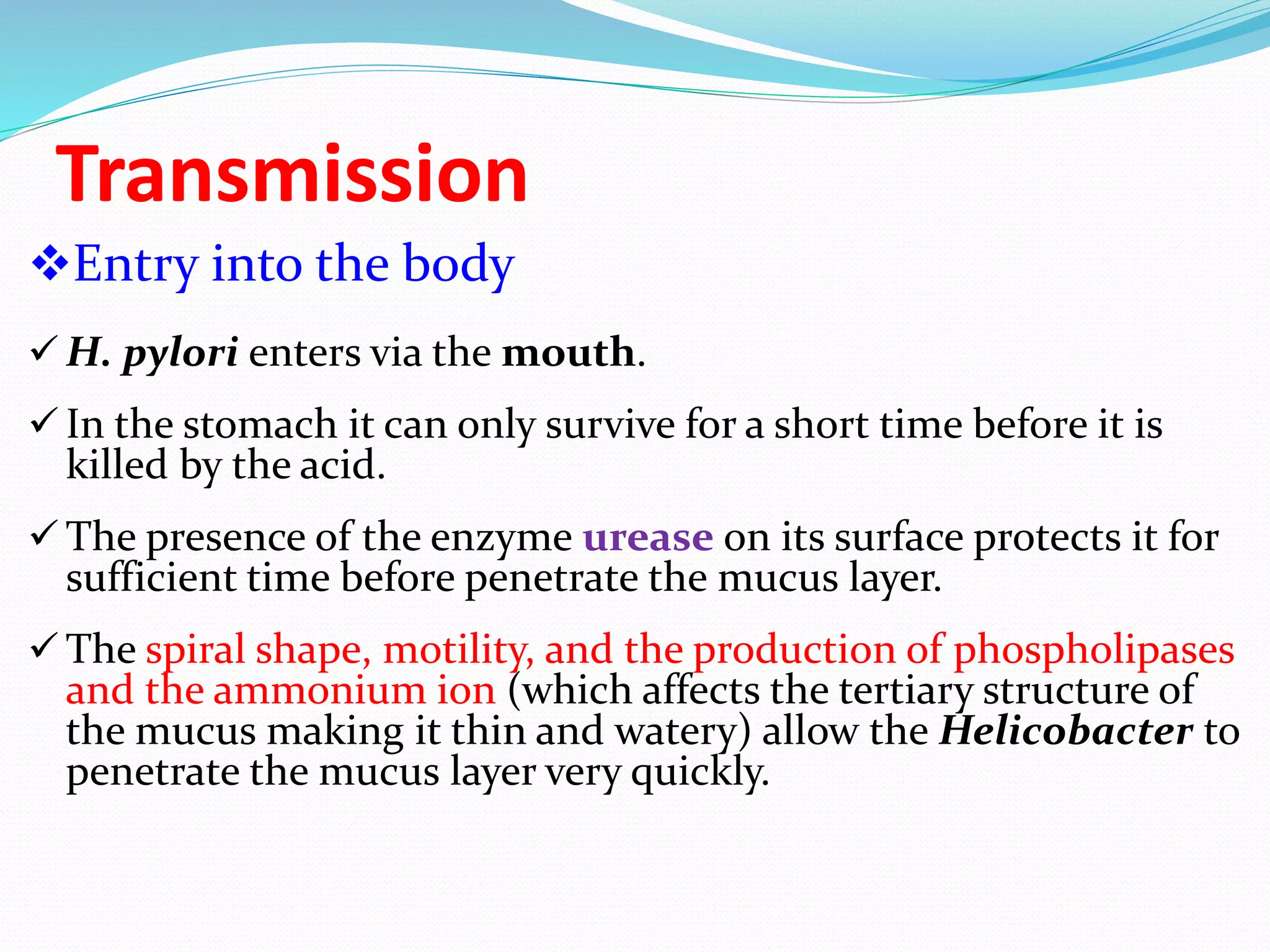 Helicobacter pylori and Peptic Ulcer disease | PPTX