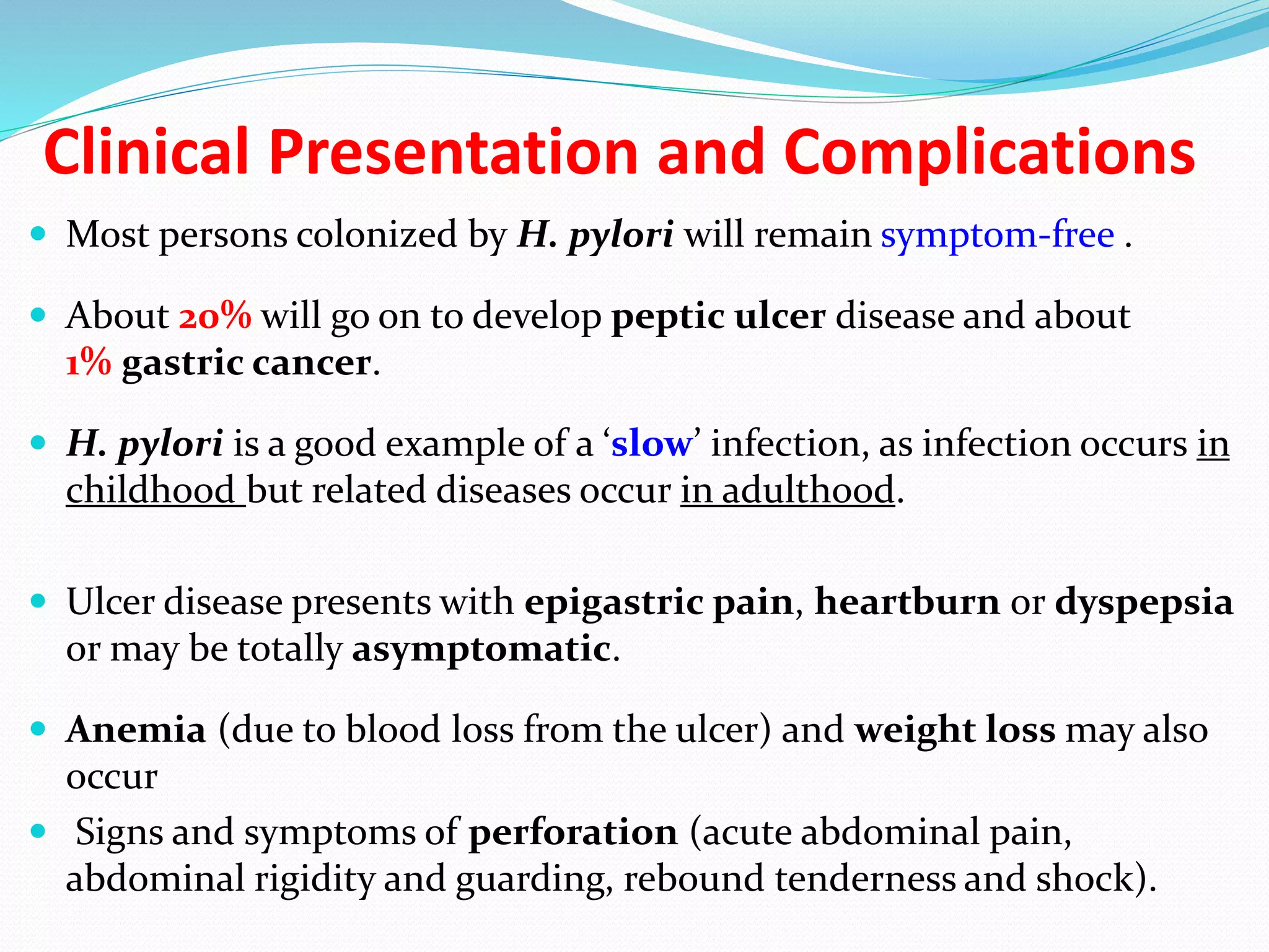 Helicobacter pylori and Peptic Ulcer disease | PPTX