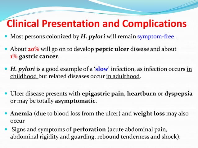 Helicobacter pylori and Peptic Ulcer disease | PPTX