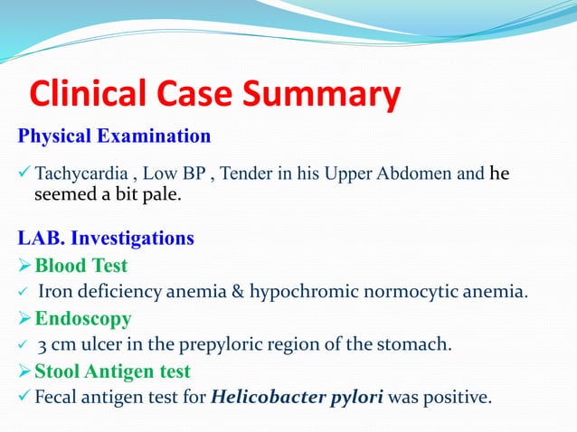 Helicobacter pylori and Peptic Ulcer disease | PPTX