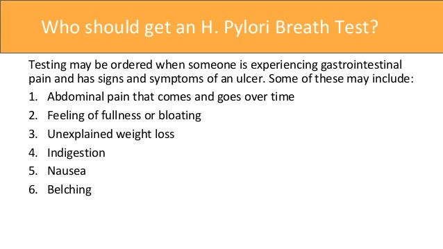 H. Pylori Breath Test