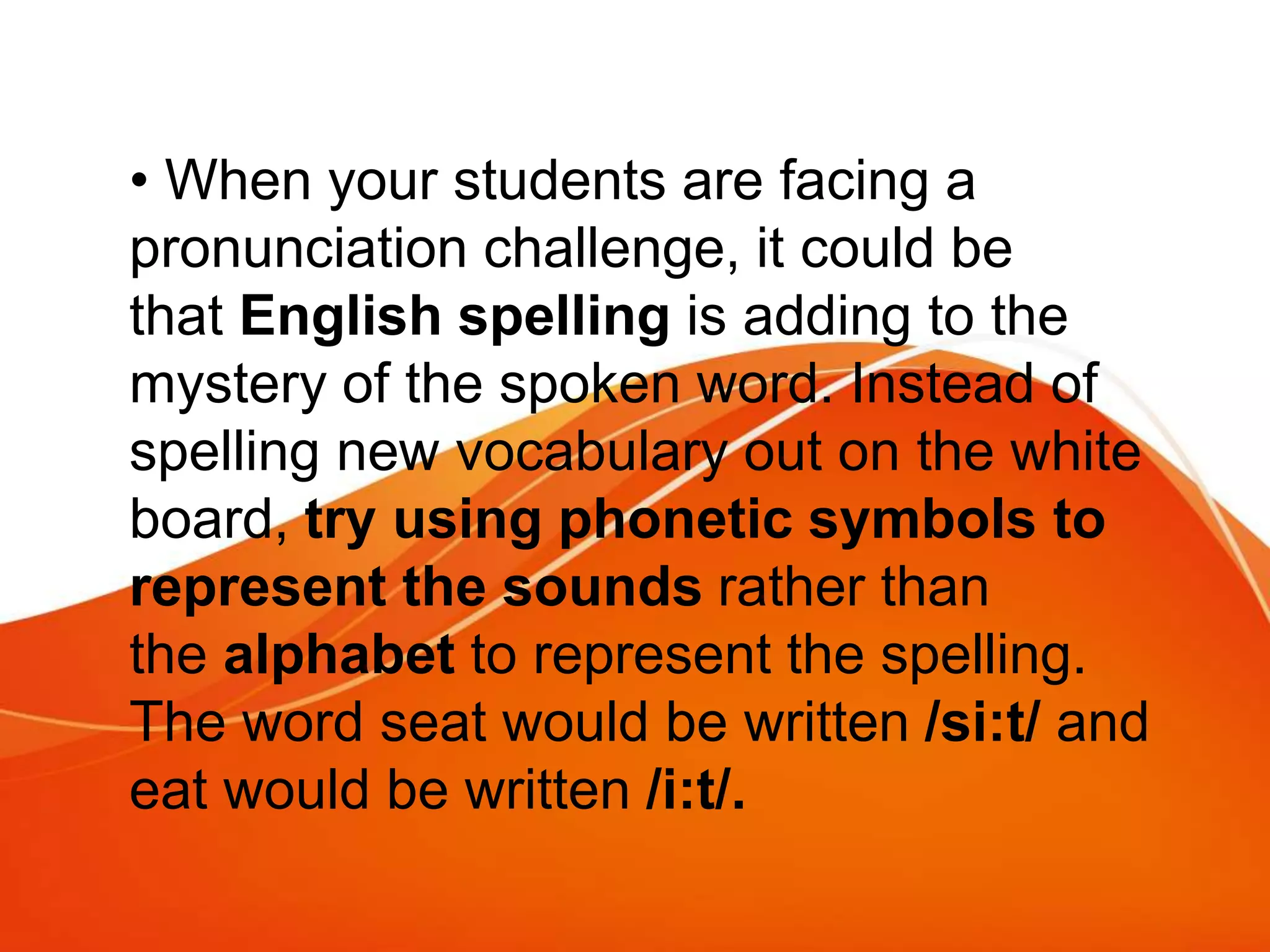 How to Teach Vowel Pronunciation in English (For ESL Students) | PPTX ...