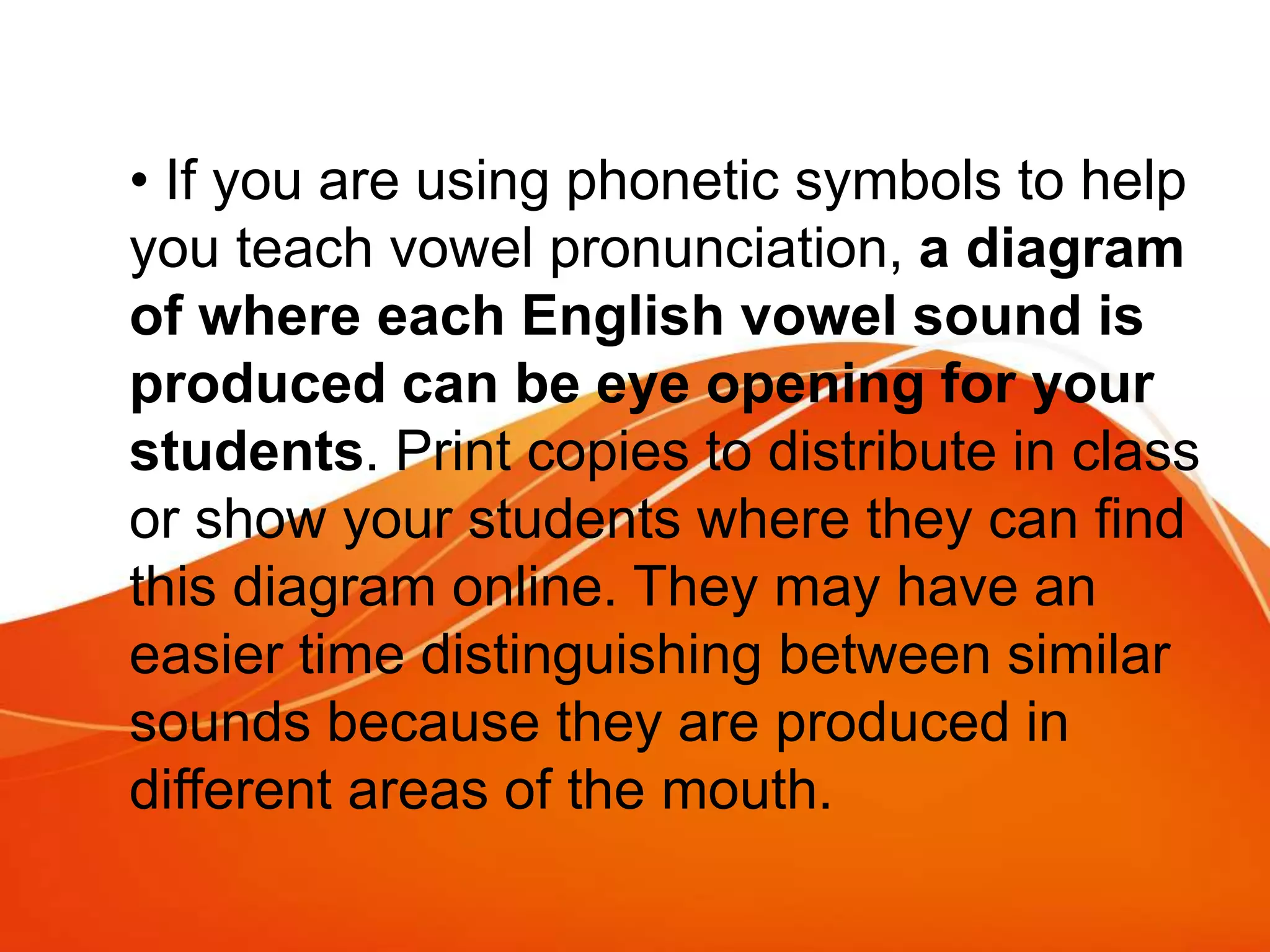 How to Teach Vowel Pronunciation in English (For ESL Students) | PPTX ...