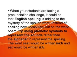 How to Teach Vowel Pronunciation in English (For ESL Students) | PPTX ...