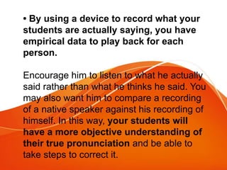 How to Teach Vowel Pronunciation in English (For ESL Students) | PPTX